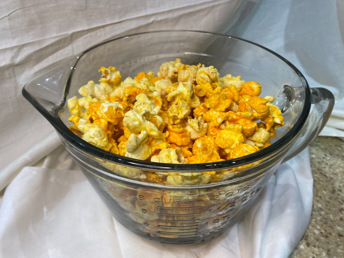Large Cheddar Overload – Abe's Gourmet Popcorn Shop